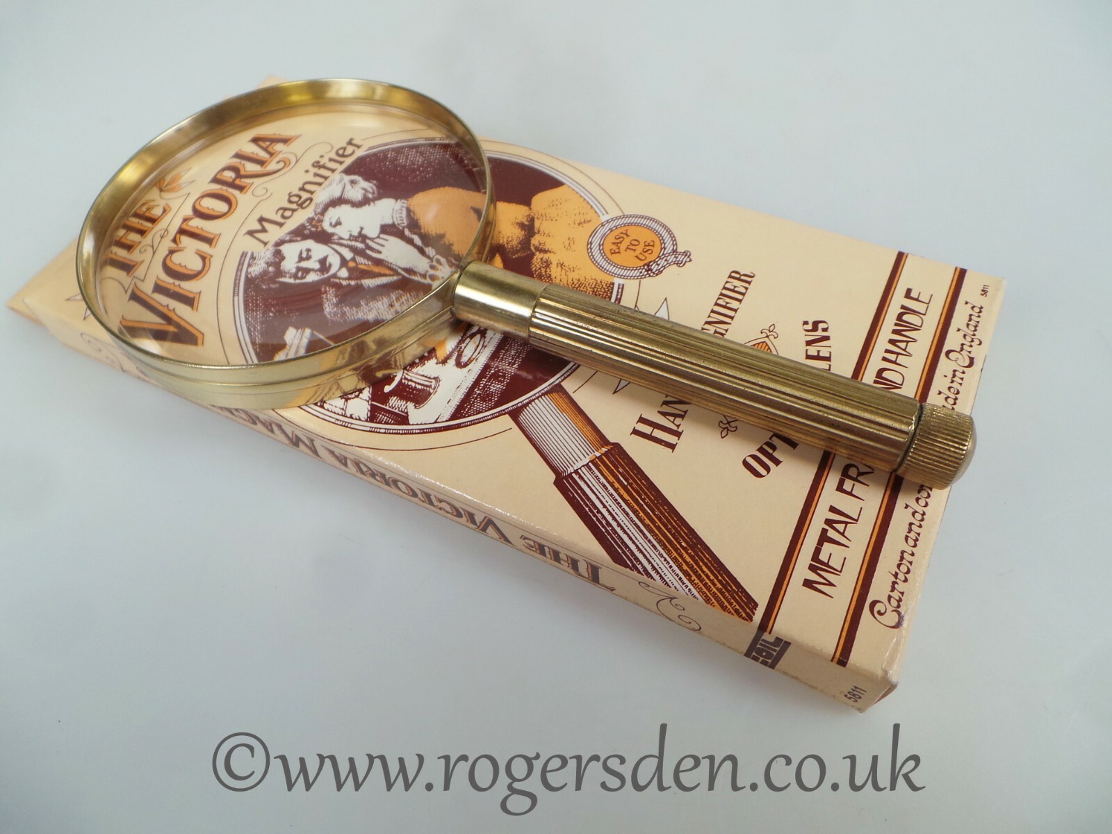 Coil Magnifying Glass The Victoria Magnifier Metal Frame & Handle | eBay UK