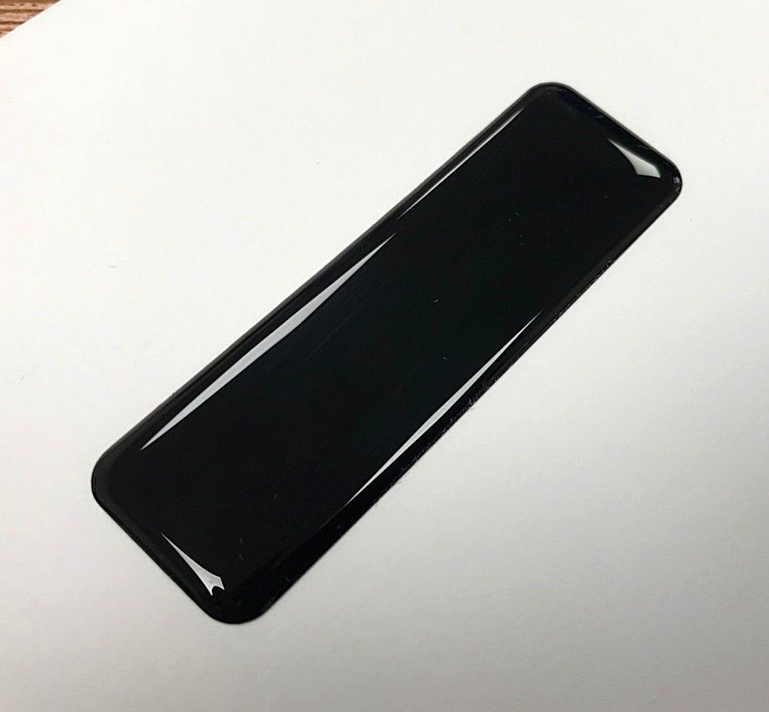 BLACK Sticker/Decal - 60mm HIGH GLOSS DOMED GEL FINISH - OTHER COLOURS ...