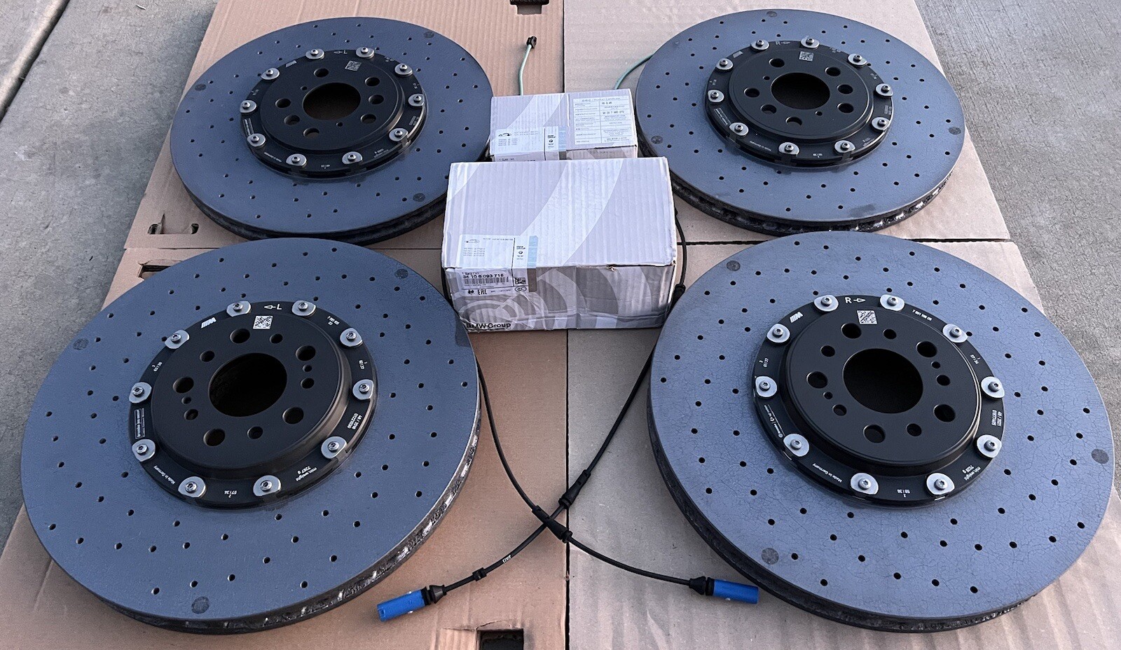 BRAND NEW OEM BMW F90 M5 F92 M8 CARBON CERAMIC BRAKE ROTORS & PADS ...
