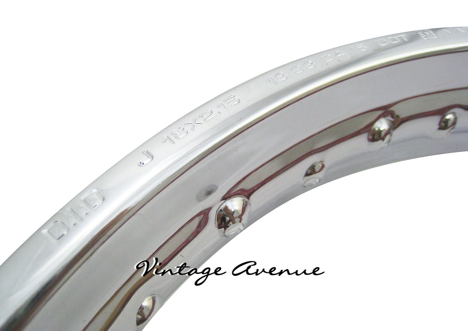 GENUINE ORIGINAL CHROME STEEL REAR D.I.D. DID WHEEL RIM 18 X 2.15 ...