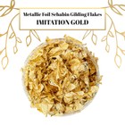 Metallic Foil Schabin Gilding Imitation Gold Leaf Flakes, 10 Gram ...