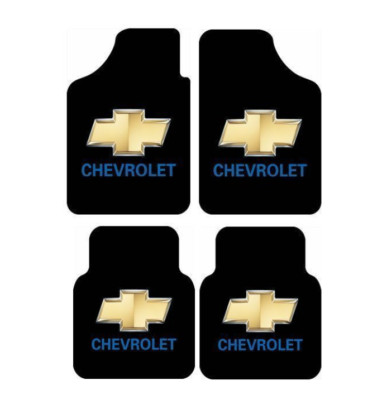 For Chevrolet 4PCs Car Floor Mats Black All Models Universal Carpets ...