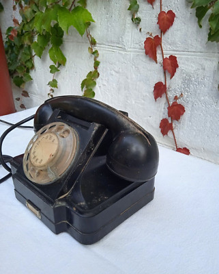 Vintage Dial Phone - Retro Rotary Desk Telephone - Mid Century Modern ...