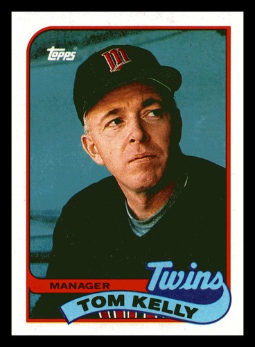 Tom Kelly 1989 Topps #14 Minnesota Twins Centered Mint | eBay