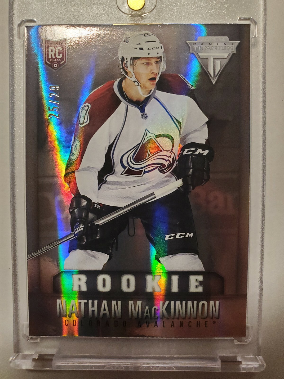 2013/14 Panini Titanium Nathan Mackinnon Rookie True RC Very Rare only ...