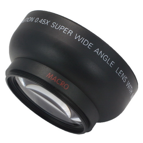 46mm 0.45x 46 mm Wide Angle &Macro Conversion Lens Universal For DSLR ...