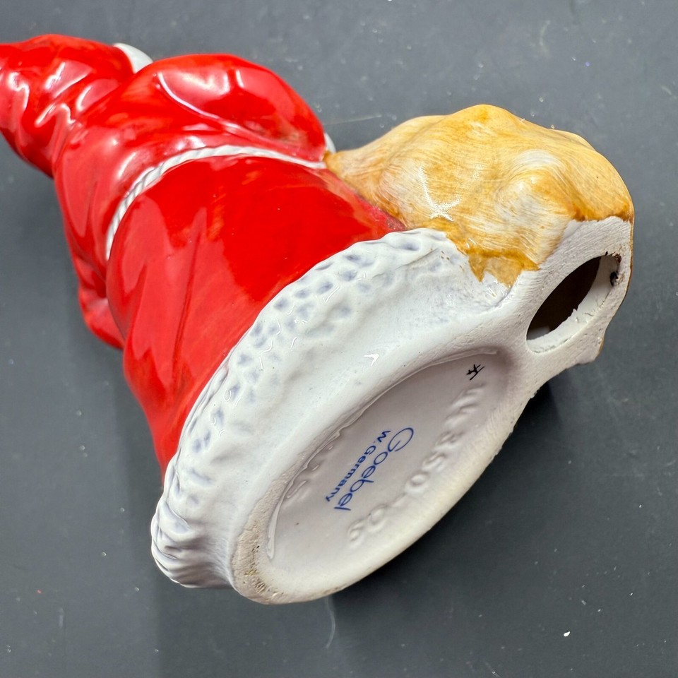VINTAGE 1975 GOEBEL SANTA WITH SACK FIGURINE # 44350-09 W GERMANY NO ...