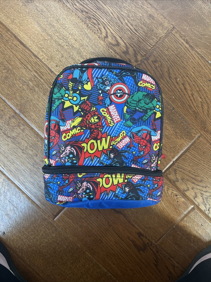 Kids Avengers Marvel Comics Spider-Man Hulk Ironman Lunch EUC | eBay