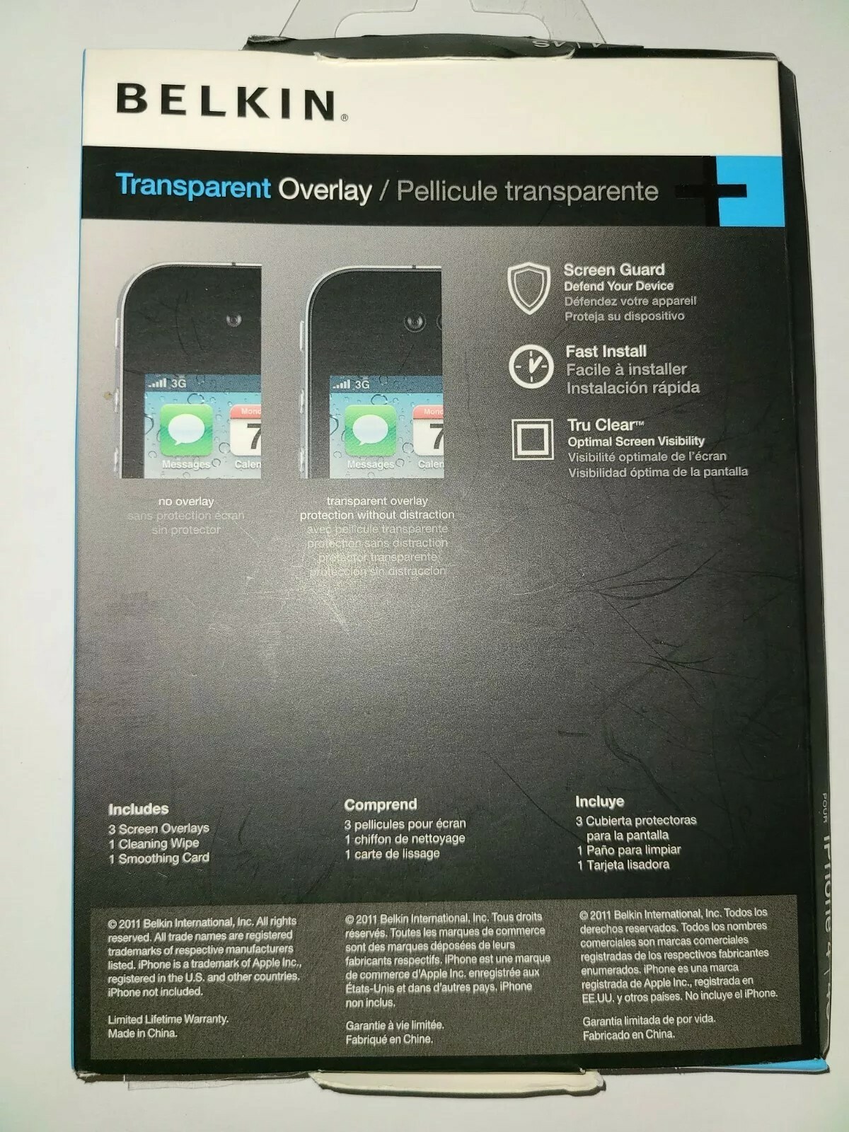 Belkin Screen Guard for iPhone 4/4s - 2 protectors | eBay