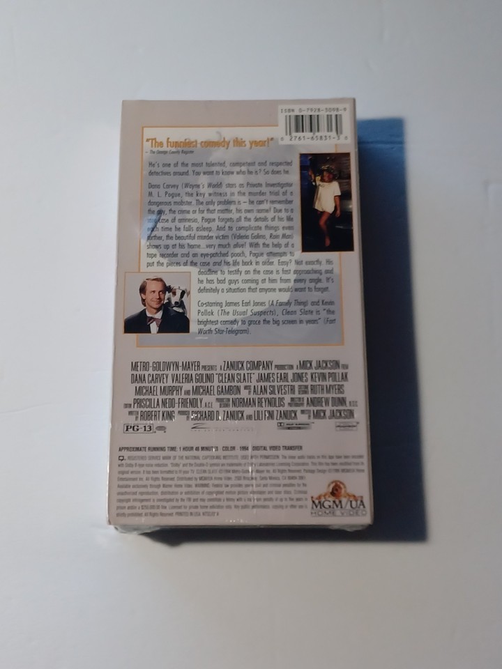Clean Slate VHS Dana Carvey Valeria Golino New Sealed 27616583130| eBay