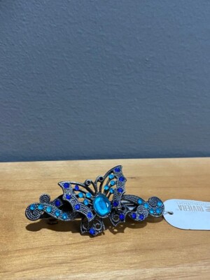 Women Hair Claw Clip Butterfly-ELEGANT HAIR CLIPPER WITH LIGHT BLUE ...