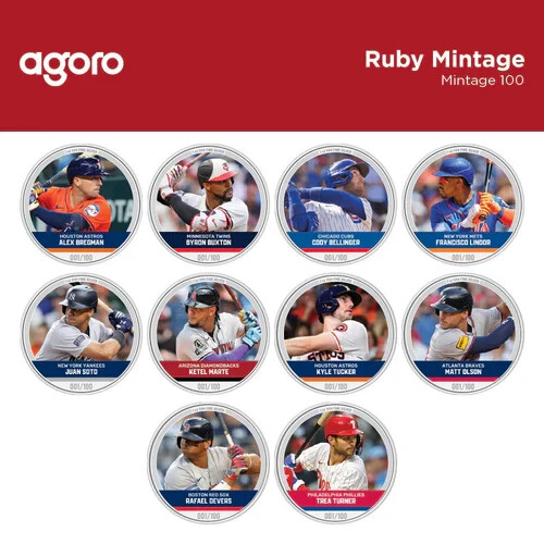 2024 Agoro Major League Baseball (MLB) Trading Coins: 2 x 1 oz Silver ...