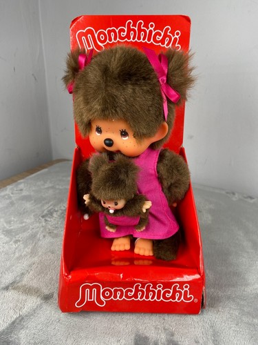 Sekiguchi Monchhichi Doll Mother Care Pink Japanese Monkey Plush ...