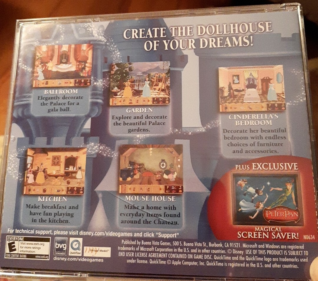 Activity Fun With Disney Cinderella And Friends PC CD Rom Game Kid Game ...