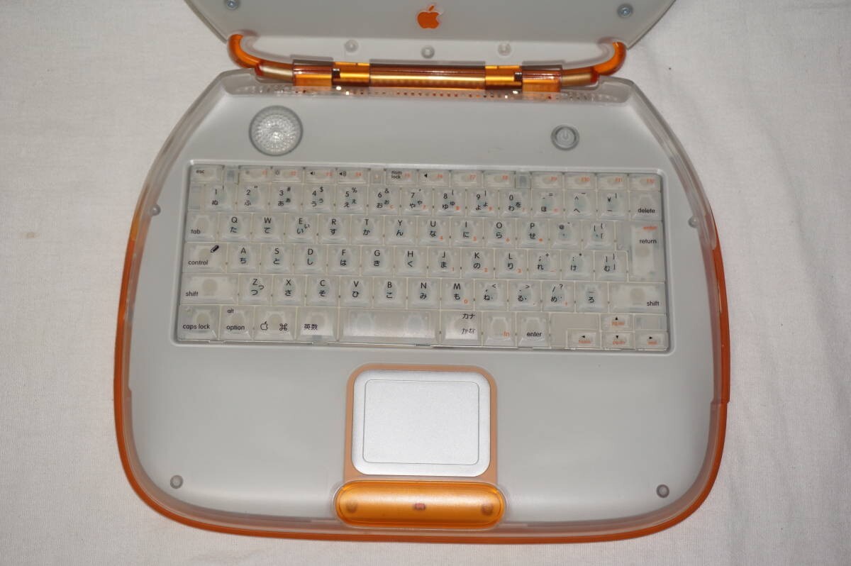 Vintage Apple Tangerine Clamshell iBook G3 300mhz Orange As Is AC100V F ...