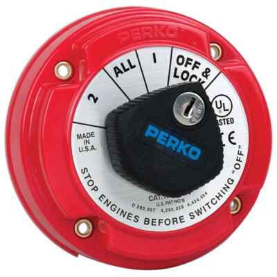 * Perko 8504DP Medium Duty Battery Selector Switch w Alternator Field ...