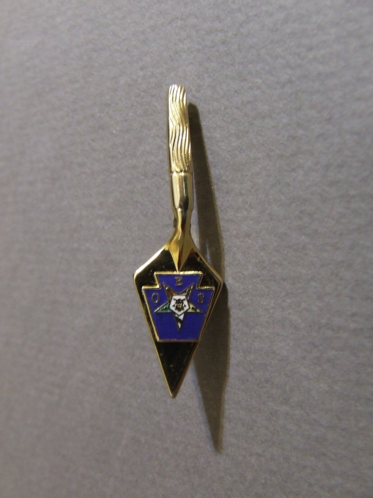 VINTAGE GOLD TONE OES EASTERN STAR MASONIC BRICK LAYE… - Gem