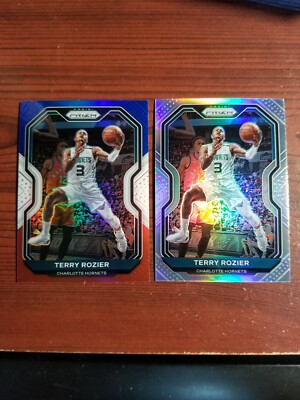 2020-21 Panini Prizm Red White and Blue and Silver #60 Terry Rozier - 2 ...