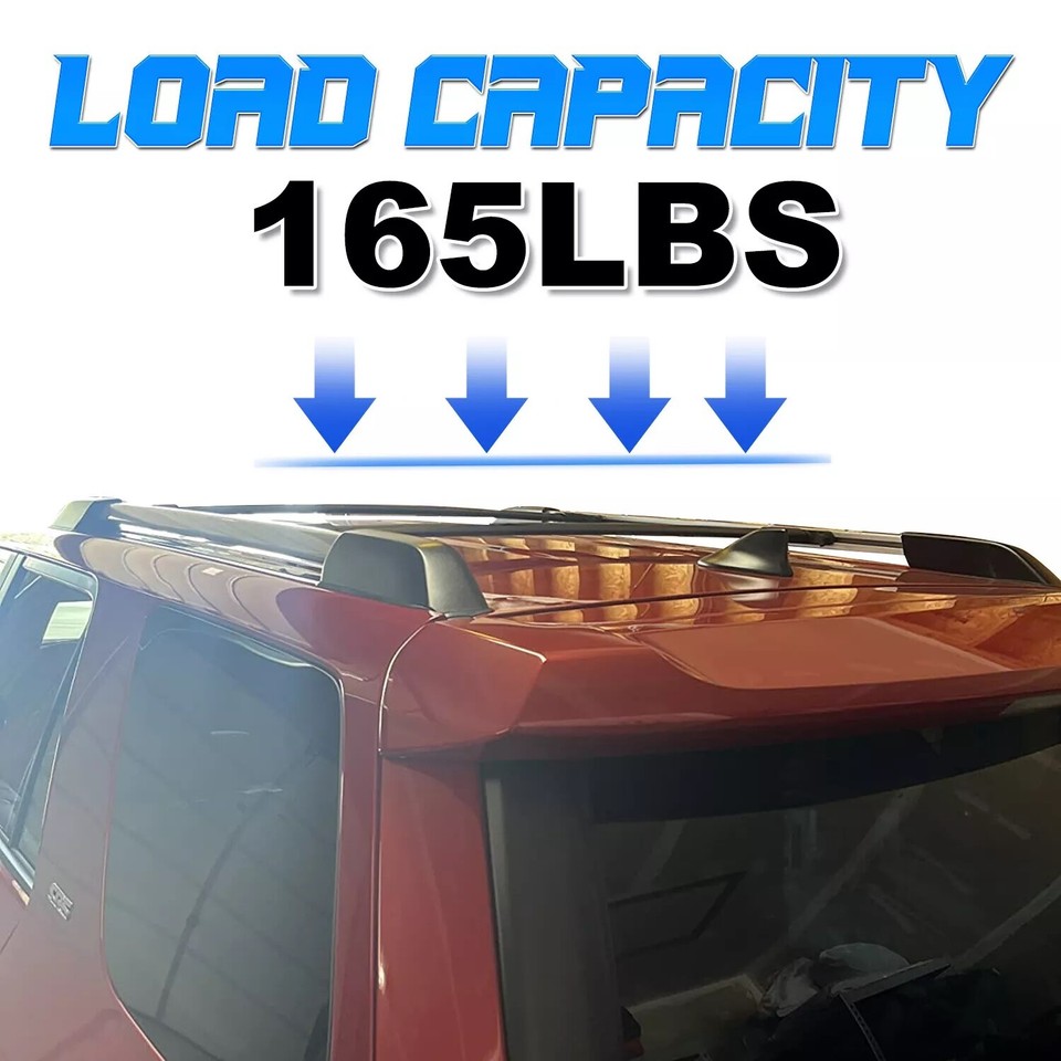 2PCS Roof Rack Side Rails for 2010-2024 Toyota 4Runner Roof Rails Black ...