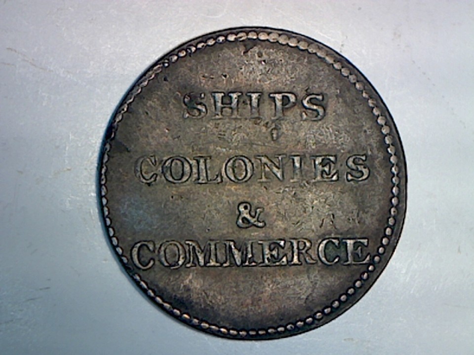 CANADA TOKEN SHIPS COLONIES & COMMERCE US FLAG WITH "W & B N.Y." | eBay