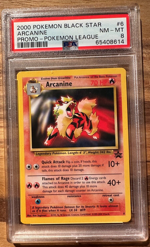 Pokemon Black Star Pokemon League Promo Arcanine PSA 8 PSA # 65408614 ...