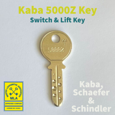 Kaba 5000Z Key - Lift & Switch Keys - FREE FIRST CLASS P&P - SAME DAY ...