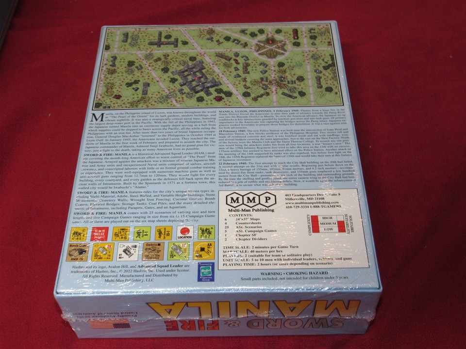 MMP: ASL: Advanced Squad Leader: Sword & Fire Manila: Sealed | eBay