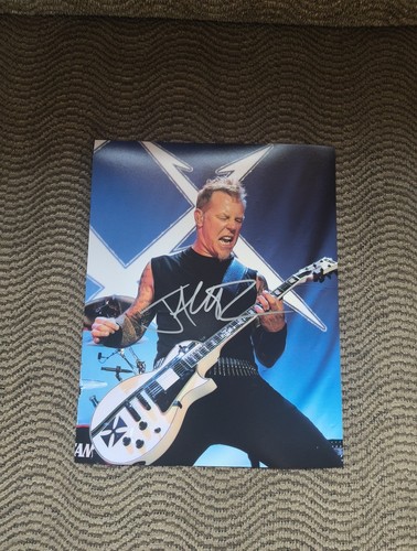 James Hetfield (METALLICA) Signed 8x10" Original Autograph Photo | eBay