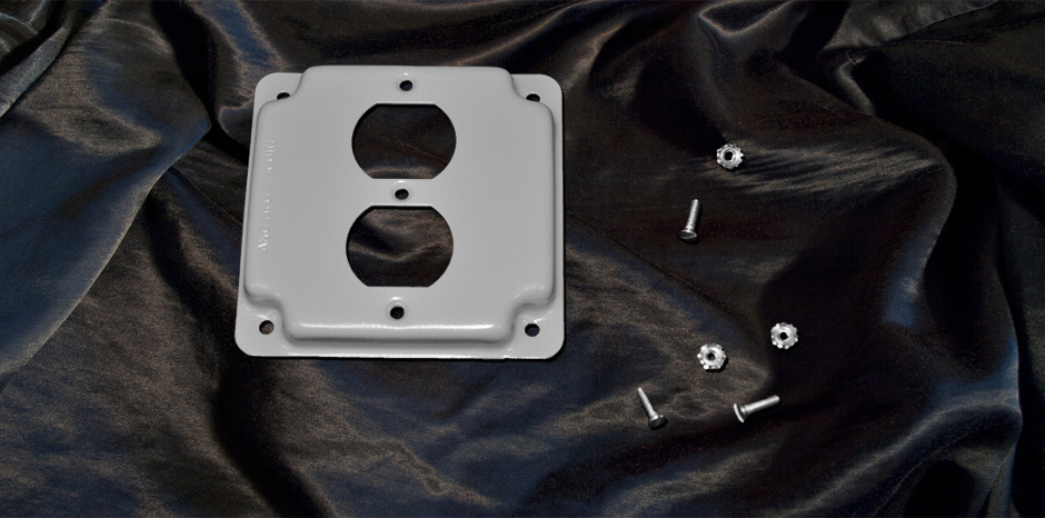 4" Square industrial surface Cover - 2 Decora/GFCI | eBay