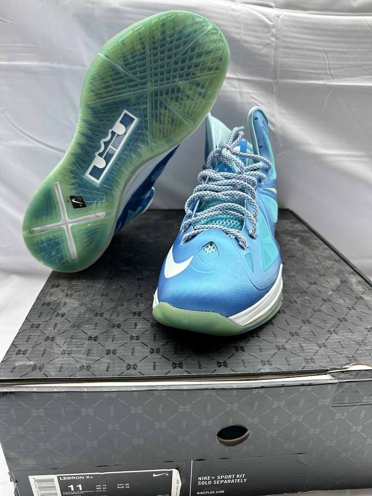 Lebron X Green Diamond On Feet