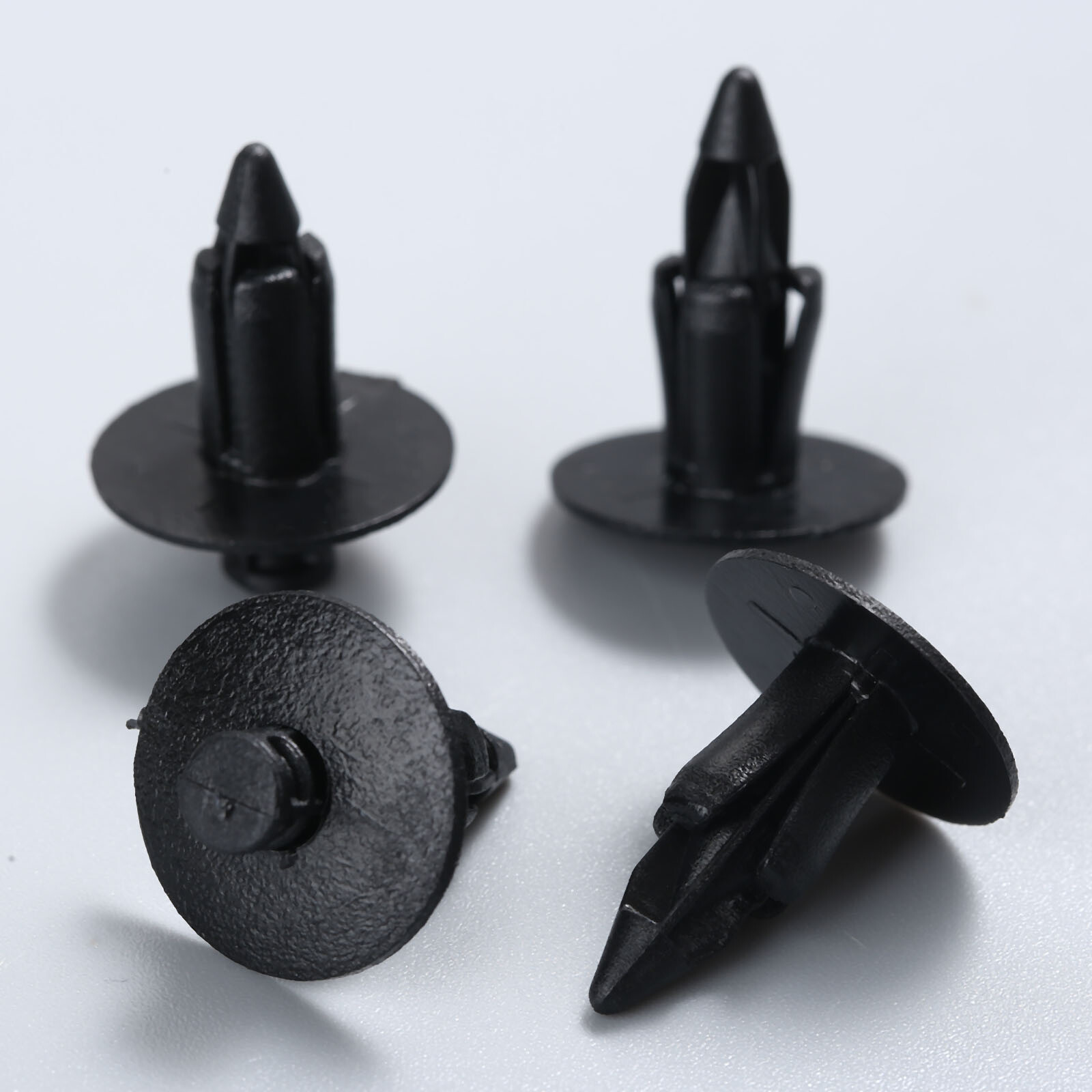 100Pcs 5mm Motor Push Type Retainers Fastener Panel Clips Plastic Rivet ...