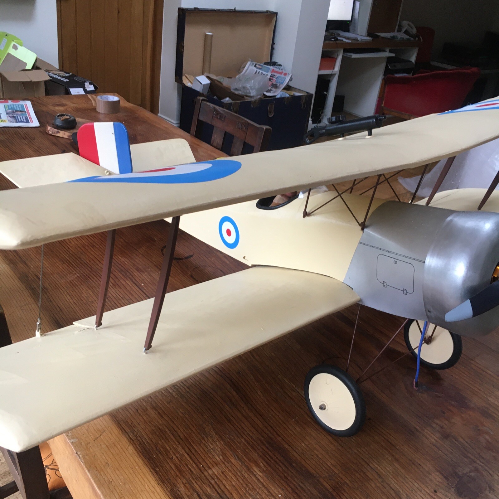 Large Vintage Bristol scout RC Biplane 126cm Wing Span Svenson model ...