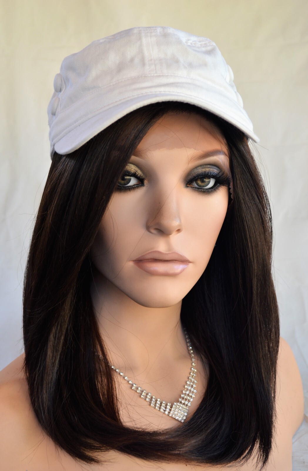 Lace Front Wig HAND TIED HEAT FRIENDLY COLOR FS4.30 SOFT STRAIGHT ...