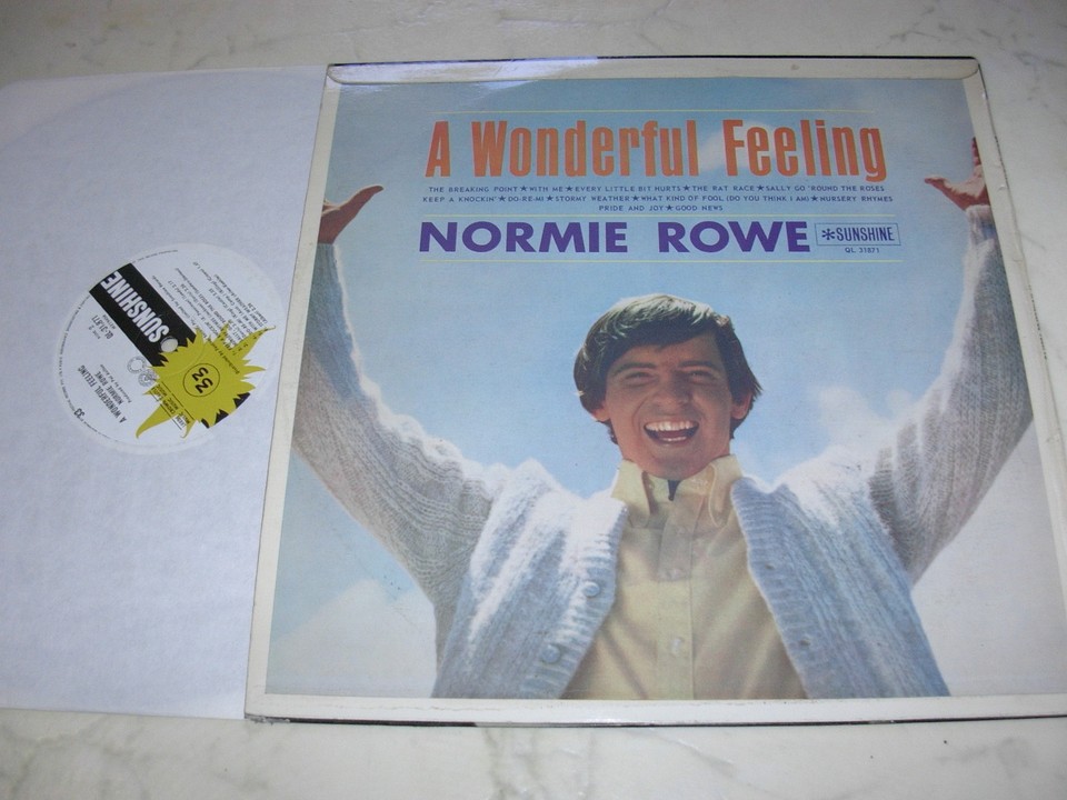 Normie Rowe a wonderful feeling *Australia Beat Vinyl LP*Sunshine Label ...