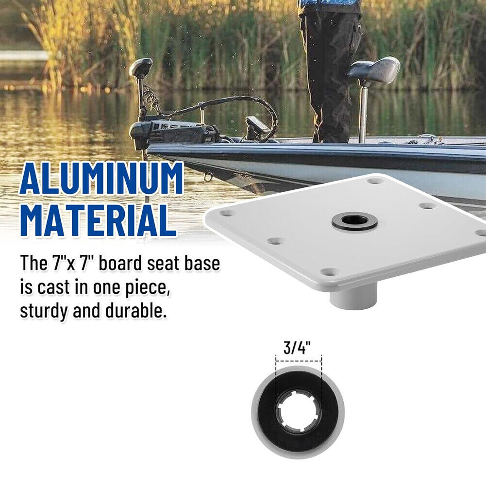 Boat Seat Post 7x7 Boat Seat Pedestal Mount Kit - 13 Inch Aluminum Post ...