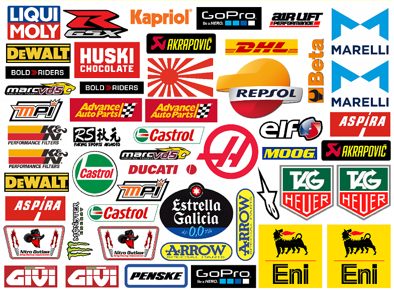 280 Racing Decals Stickers Drag Race Nascar High Quality Vinyl FREE ...