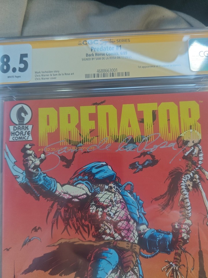 Predator 1 Dark Horse 1989 1st Print CGC Signature Series Signed By San ...