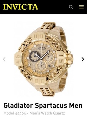 Invicta Gladiator Gold 1.64 Carat Diamond Watch 44464 | eBay