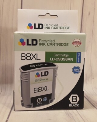 HP88XL LD RECYCLED INK CARTRIDGE LD-C9396AN, BLACK, NIB | eBay