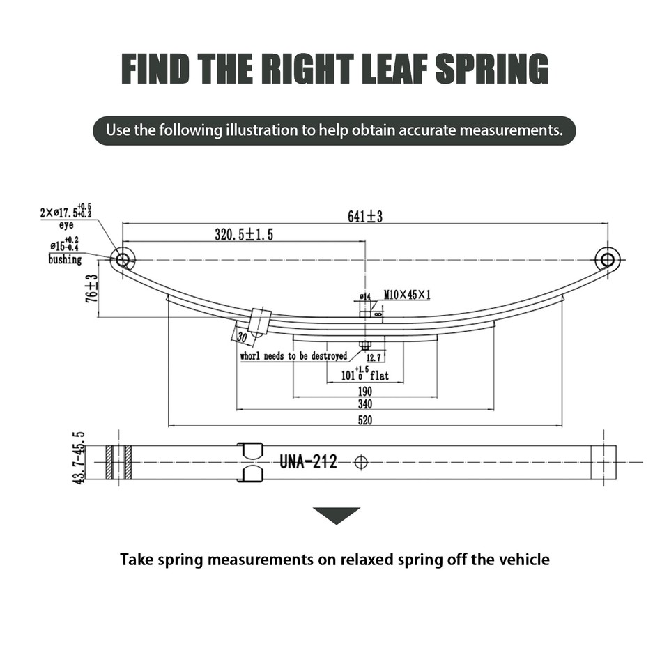 3500lbs Single Trailer Axle Suspension Set Leaf Springs + Hanger Set | eBay