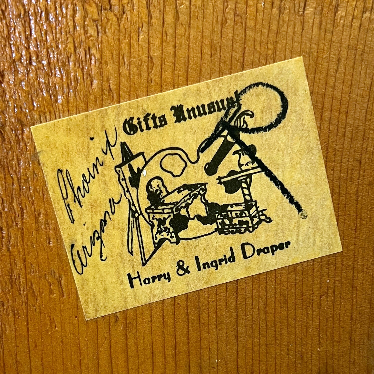 Vintage Hand Painted Wood Kitchen Wall Plaque by Ingrid Draper Phoenix ...