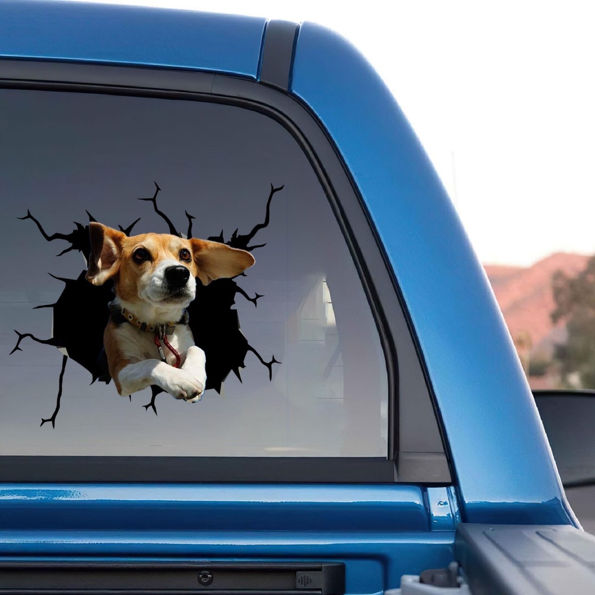 Beagle Decal Dog Beagle Dog Sticker Patch – These Are Things