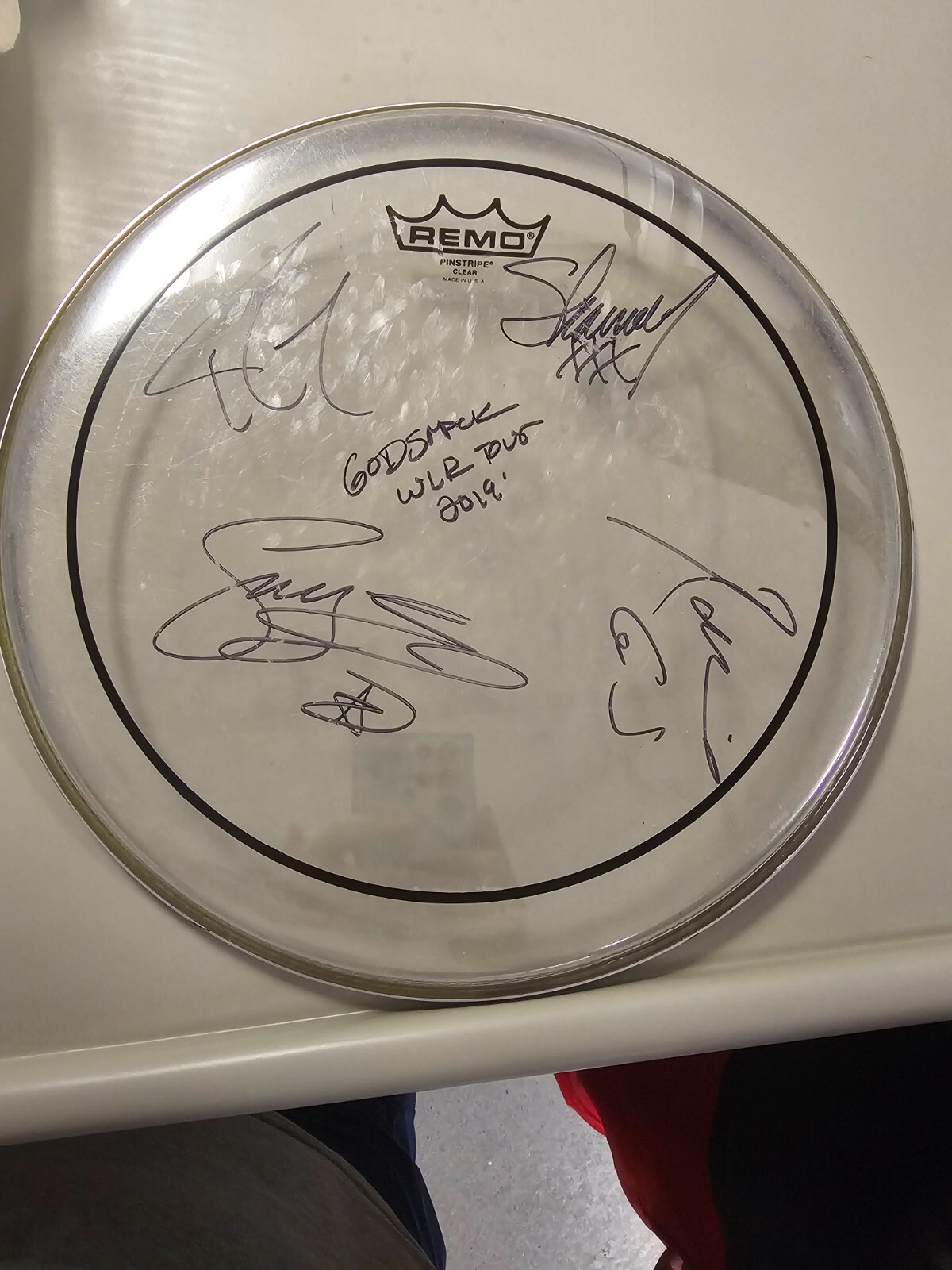 godsmack 2019 world tour autographed drum head | eBay
