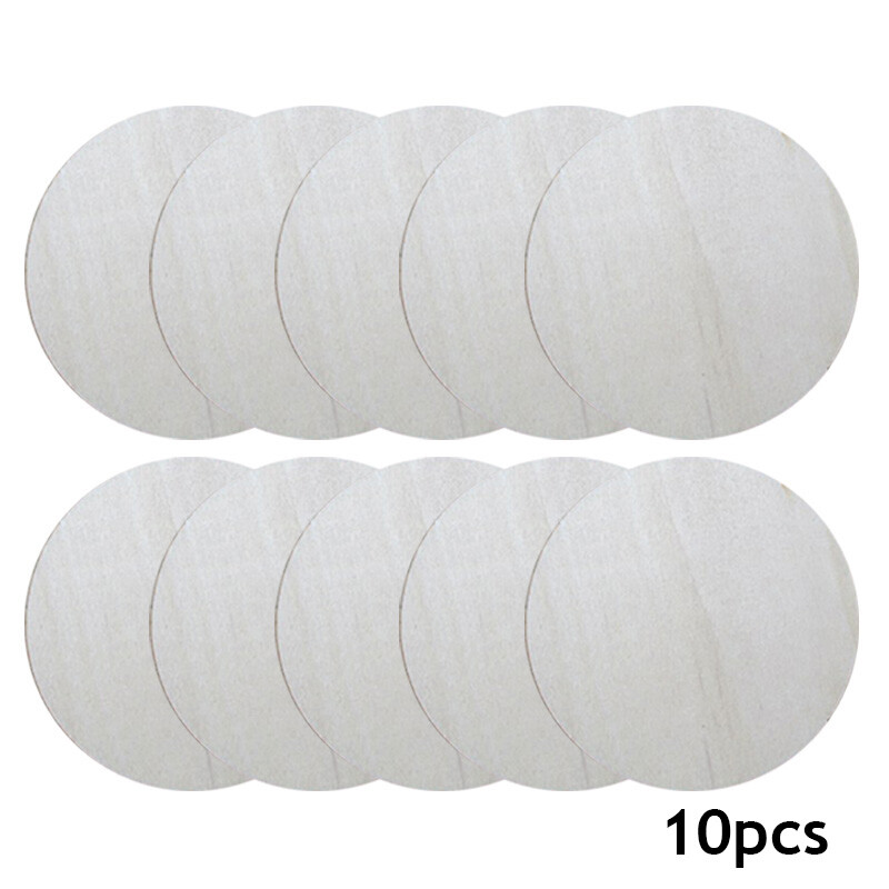 10Pack Unfinished Wooden Circle Wood Round Cutout Slices for DIY Craft ...