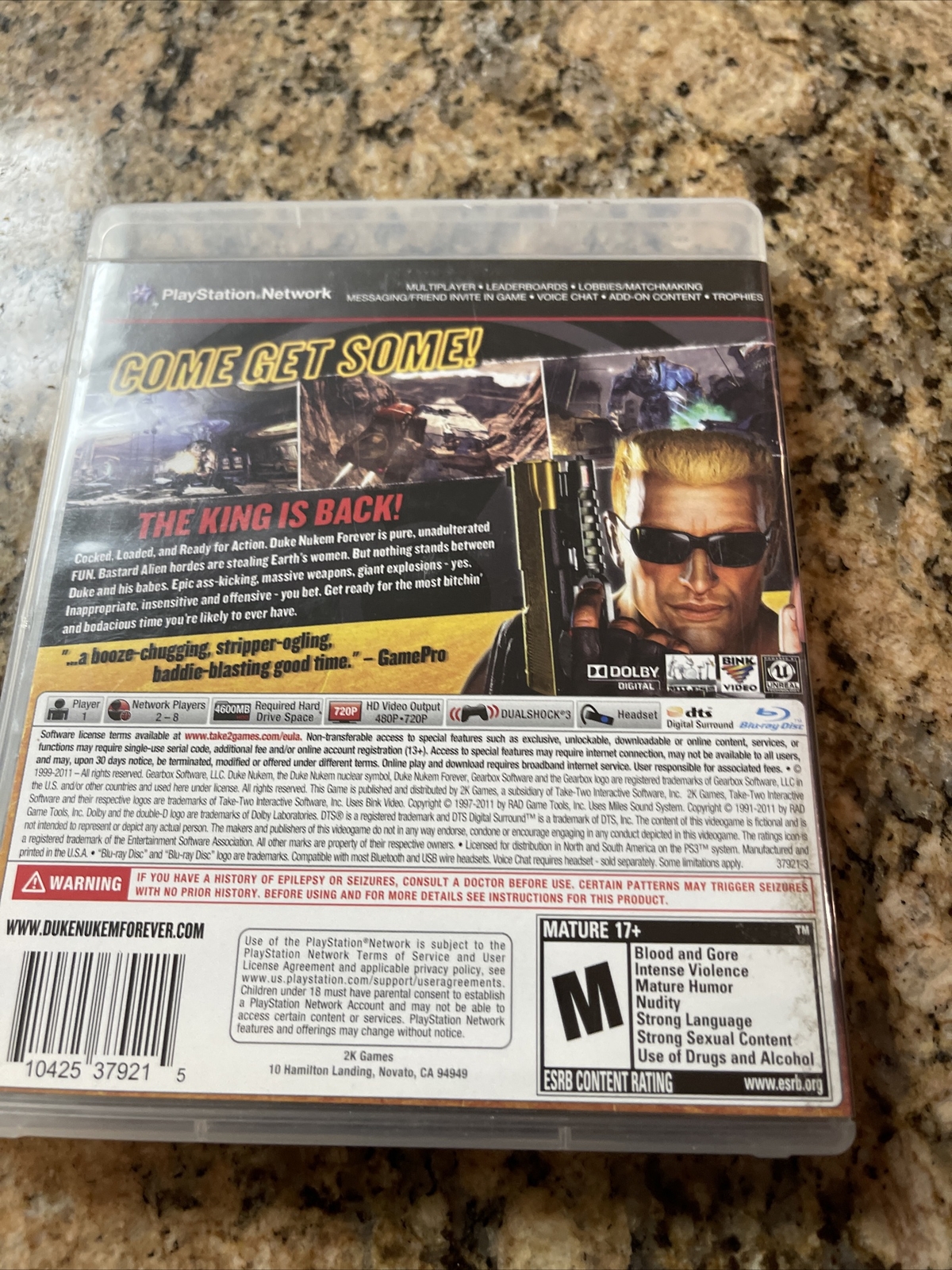 Duke Nukem Forever (Sony PlayStation 3, 2011) 710425379215| eBay