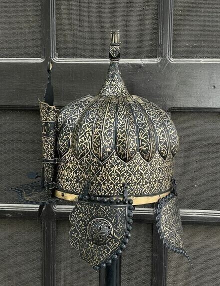 Medieval Ottoman Turkish Warrior Helmet Arabic Writing Islamic Helmet ...