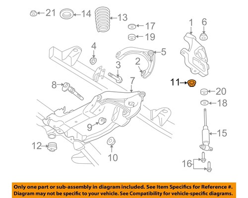 CHRYSLER OEM 02-23 1500 Classic-Lower Ball Joint Retainer Nut 6506587AA ...