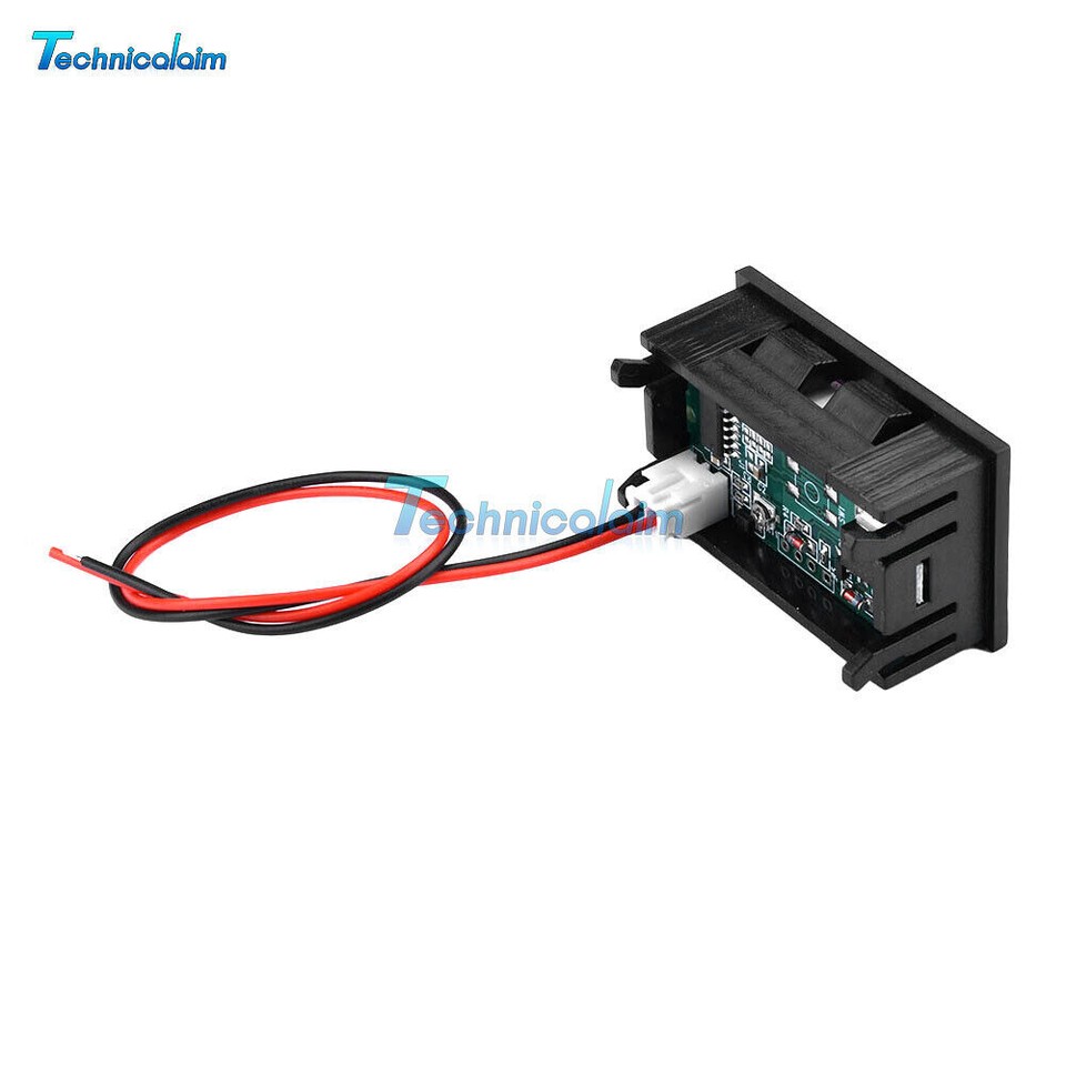 DC 6V-72V Universal LED Battery Monitor Battery Power Level Indicator ...