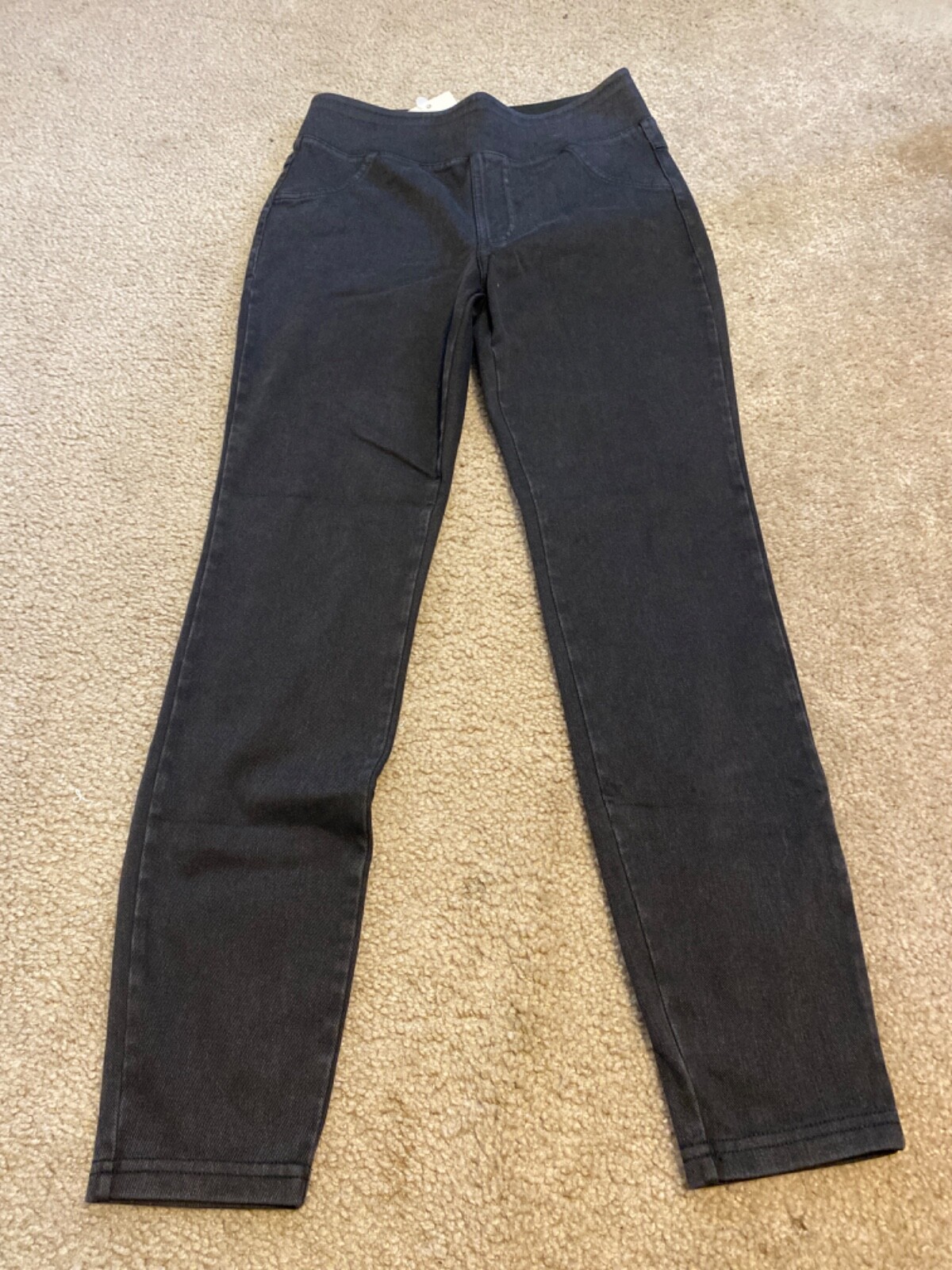 Halara Magic Womens S Crossover Stretchy Pullon Straight Blk Denim ...