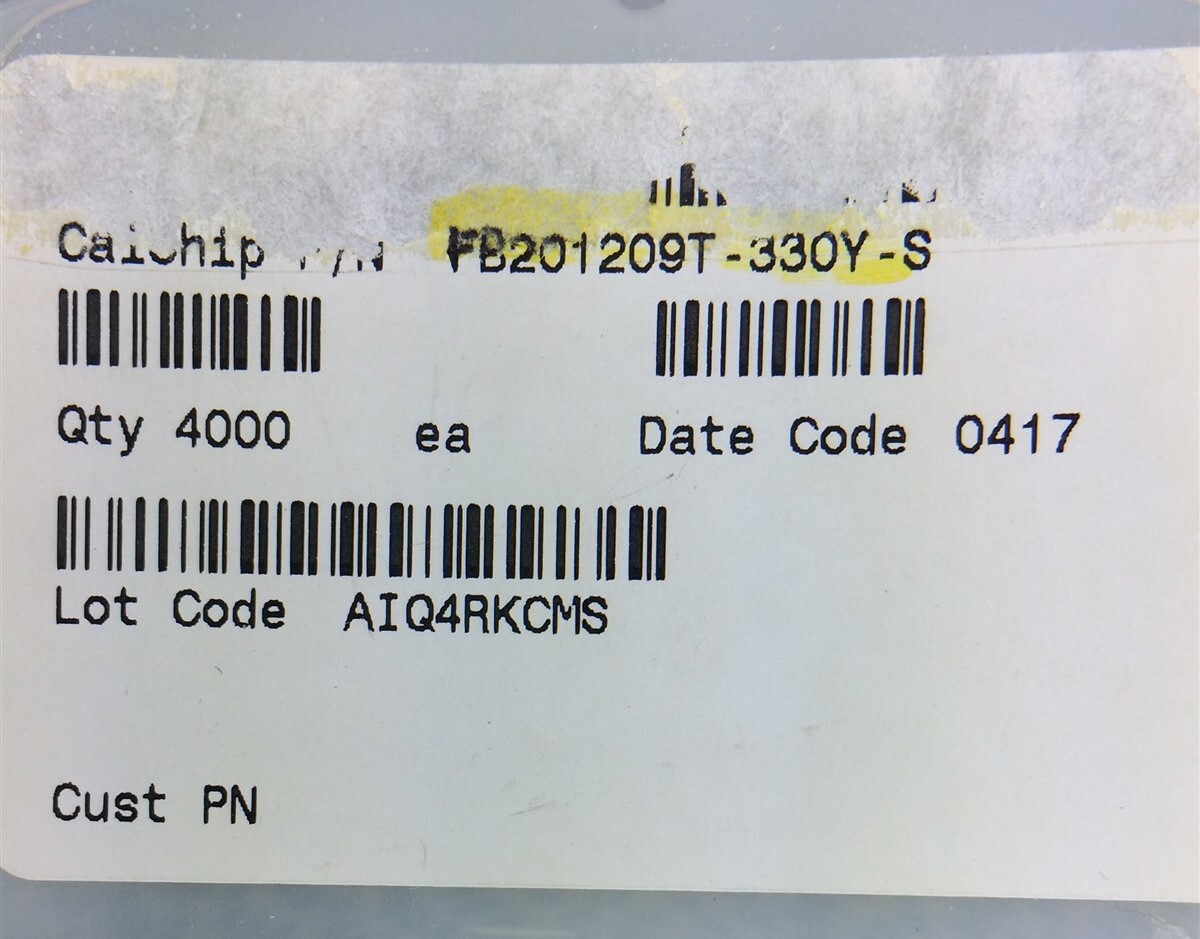 FB201209T-330YS CAL-CHIP FERRITE CHIP BEAD SMD 200 PIECES | eBay